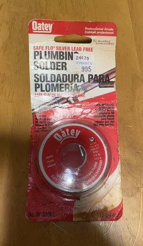 Oatey Solder Plumbing Wire 4 Oz Number 53062 | eBay