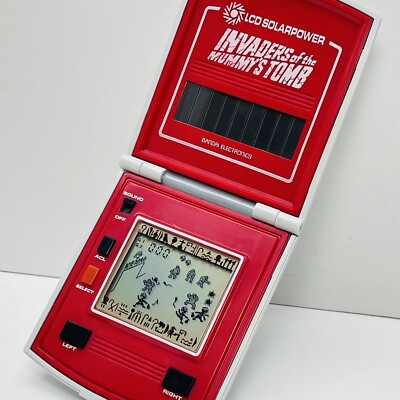 Vintage 1982 INVADERS OF THE MUMMY'S TOMB Bandai LCD Solar Power ...