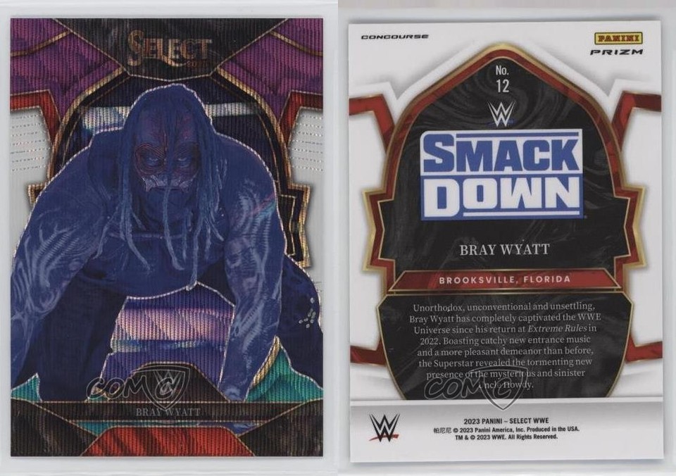 2023 Panini Select WWE Concourse Tri-Color Prizm Bray Wyatt #12 17ph | eBay