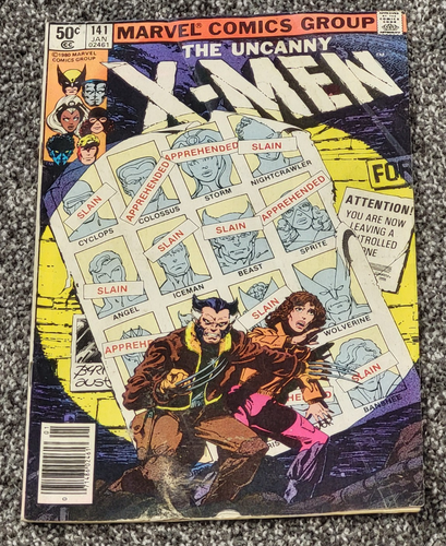 X-MEN MARVEL COMIC BOOK #141 1980 MARVEL COMICS GROUP UNCANNY X-MEN | eBay