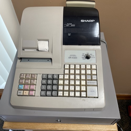 Sharp ER-A320 Electronic Cash Register w/ Drawer with Key | eBay