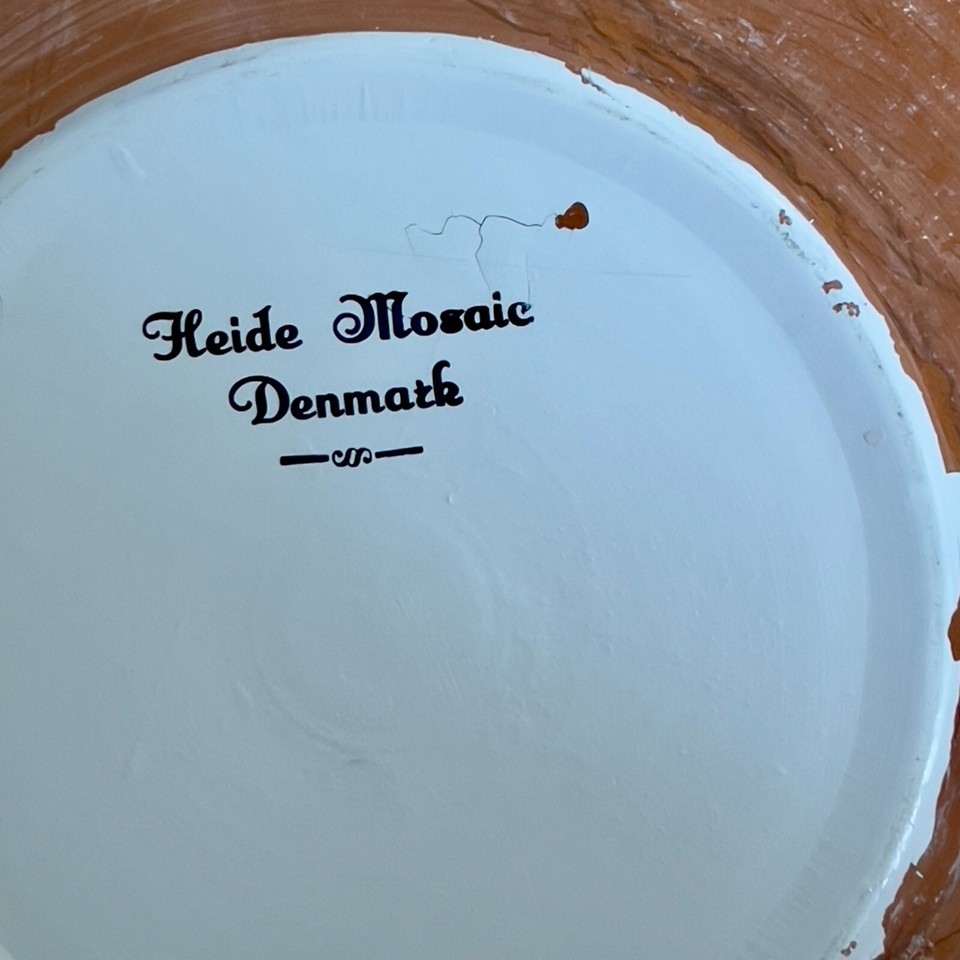 Vintage Heide Mosaic Women Dancing Plate Mid Century Modern Denmark ...