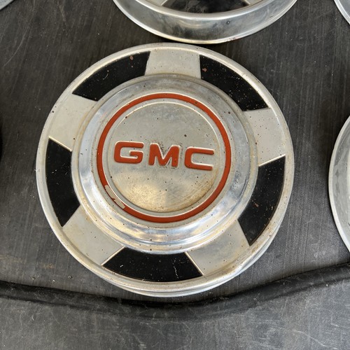 73-87 GMC Dog Dish 10 1/2" HUBCAPS Set of FOUR 4 C15 Truck Van 1/2 Ton ...