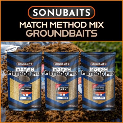 SONUBAITS MATCH METHOD MIX GROUNDBAITS 2kg - ALL FLAVOURS | NEW - MATCH ...