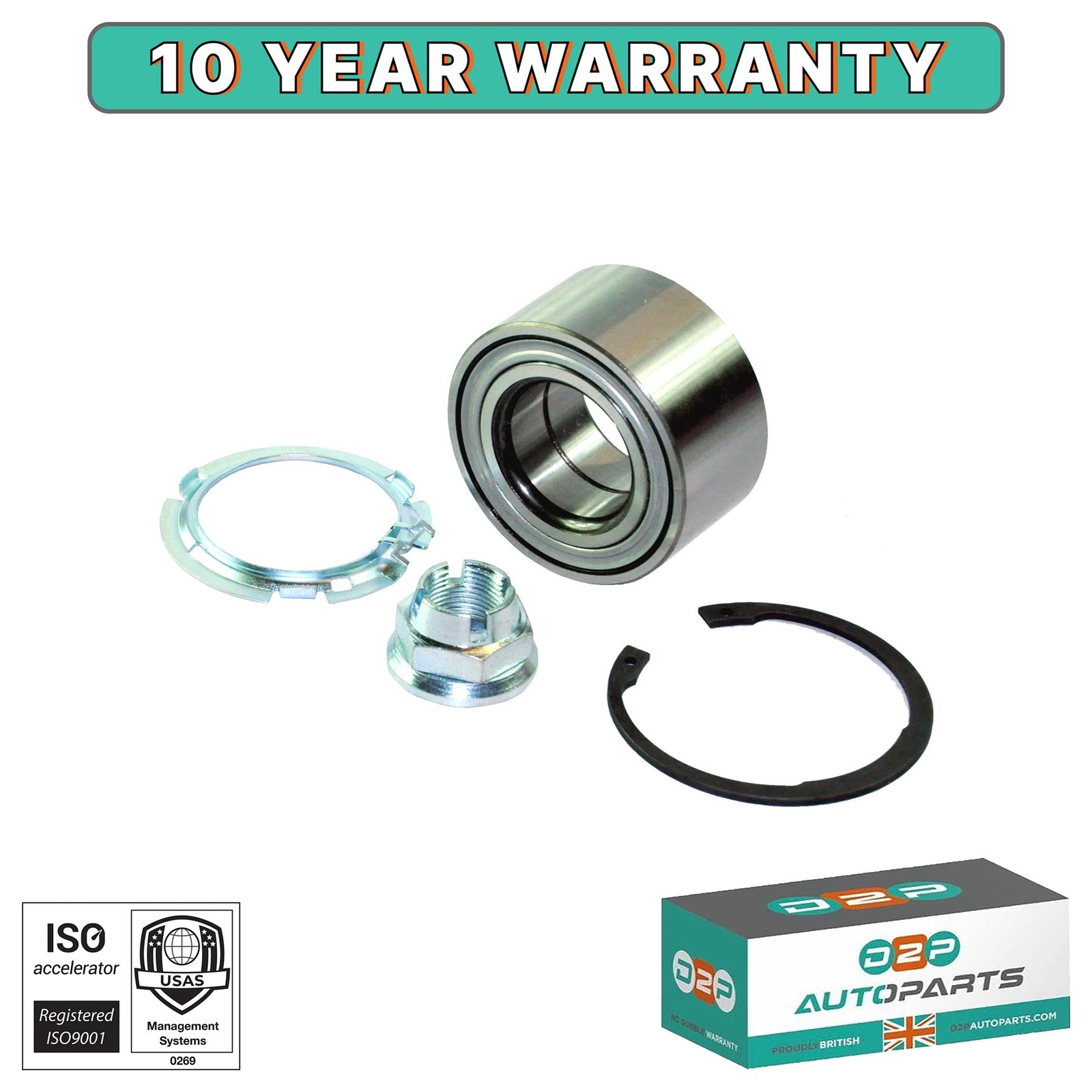 WHEEL BEARING HUB KIT FRONT FOR MERCEDES CITAN NISSAN MICRA MK3 NOTE ...