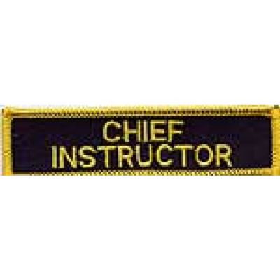 Martial Arts Embroidered Badges - Chief Instructor Gi Patches Uniform ...