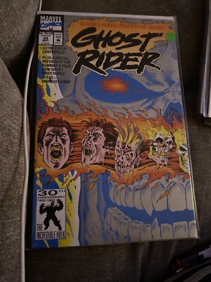 Ghost Rider #25 Marvel Comics 1992 Pop-up Centerfold Double-Sized ...