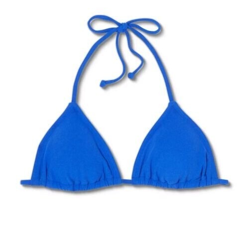 Xhilaration Juniors' Terry Triangle Bikini Top Blue Choose size NWT | eBay