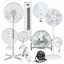 16" PEDESTAL OSCILLATING STAND FAN DESK FANS ELECTRIC TOWER STANDING ...