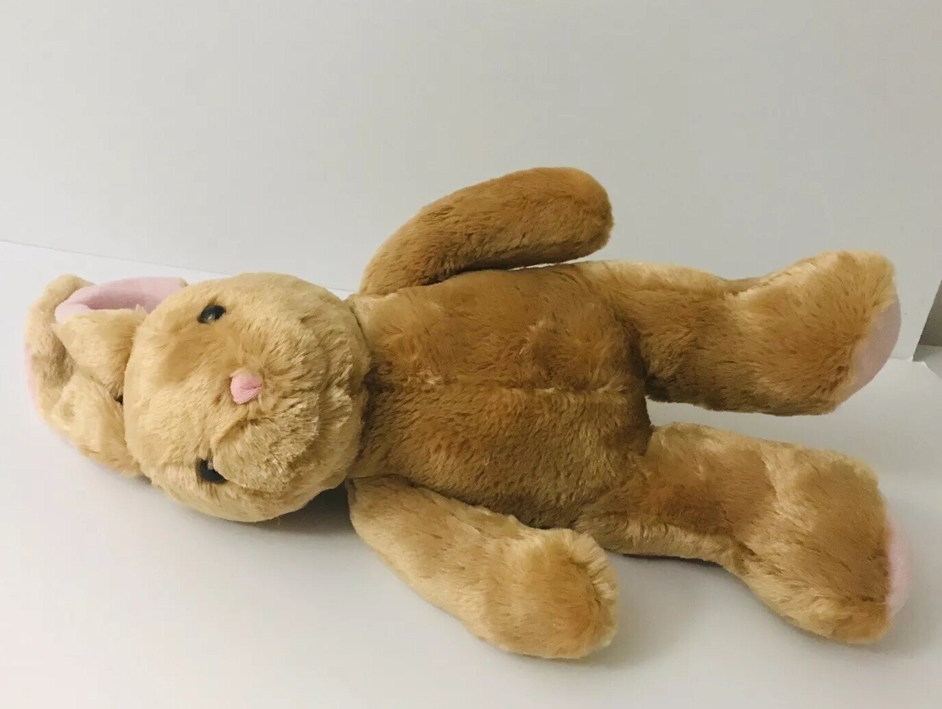 Build A Bear Workshop Bunny Rabbit Stuffed Animal Pawlette Tan Pink ...