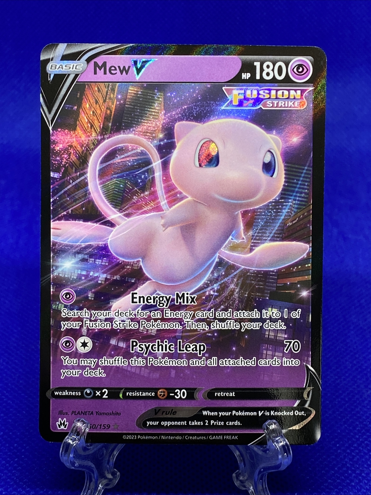 Mew V 60/159 Crown Zenith Holo Rare Pokémon TCG | eBay