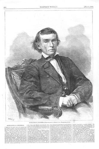 Alexander H. Stephens - Vice President of the Confederacy - Politics ...