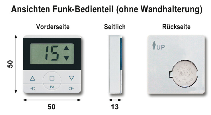 ROLLADEN STEUERUNG WANDSENDER RMF FUNK STEUERUNG ROLLO JALOUSIE ...