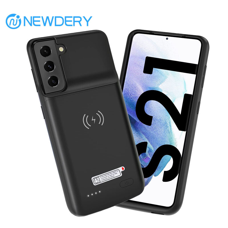 4800mAh Battery Charger Case for Samsung Galaxy S21 Wireless Charging ...
