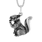 Sterling Silver Squirrel Pendant / Charm, Italian Box Chain | eBay