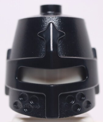 Lego Castle Black Minifig Headgear Helmet Castle Closed with Eye Slit ...