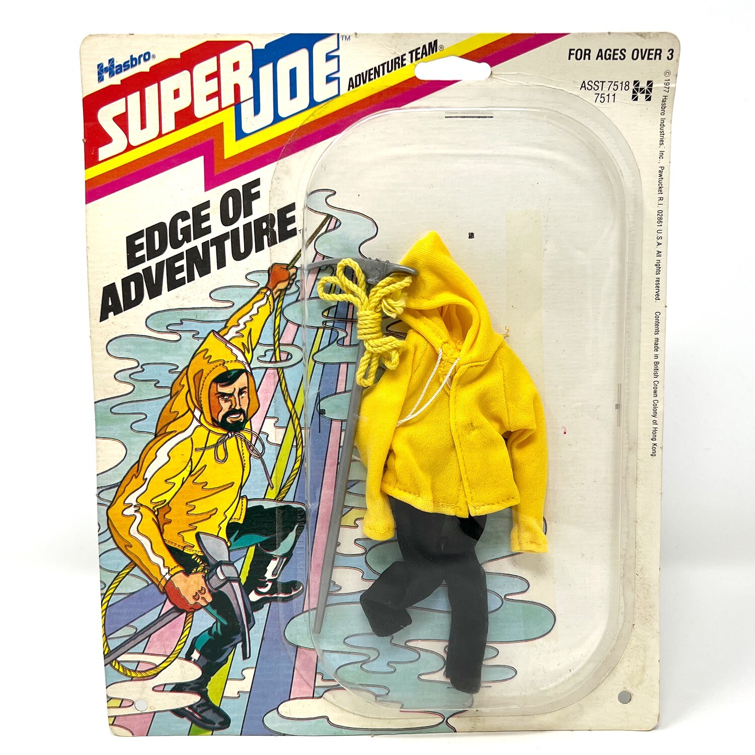 Vintage Hasbro GI SUPER Joe Edge of Adventure Team Carded for Figure ...