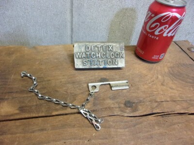 Vintage Detex Watchclock Station w/ Key - Security Guard Patrol Time ...
