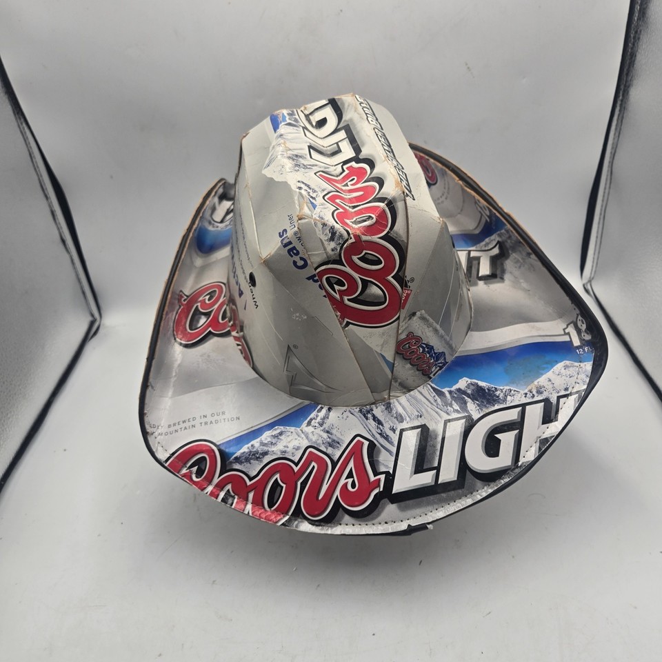 Coors Light Cowboy 2010 Party Hat Beer Box Cardboard One Size Adult | eBay