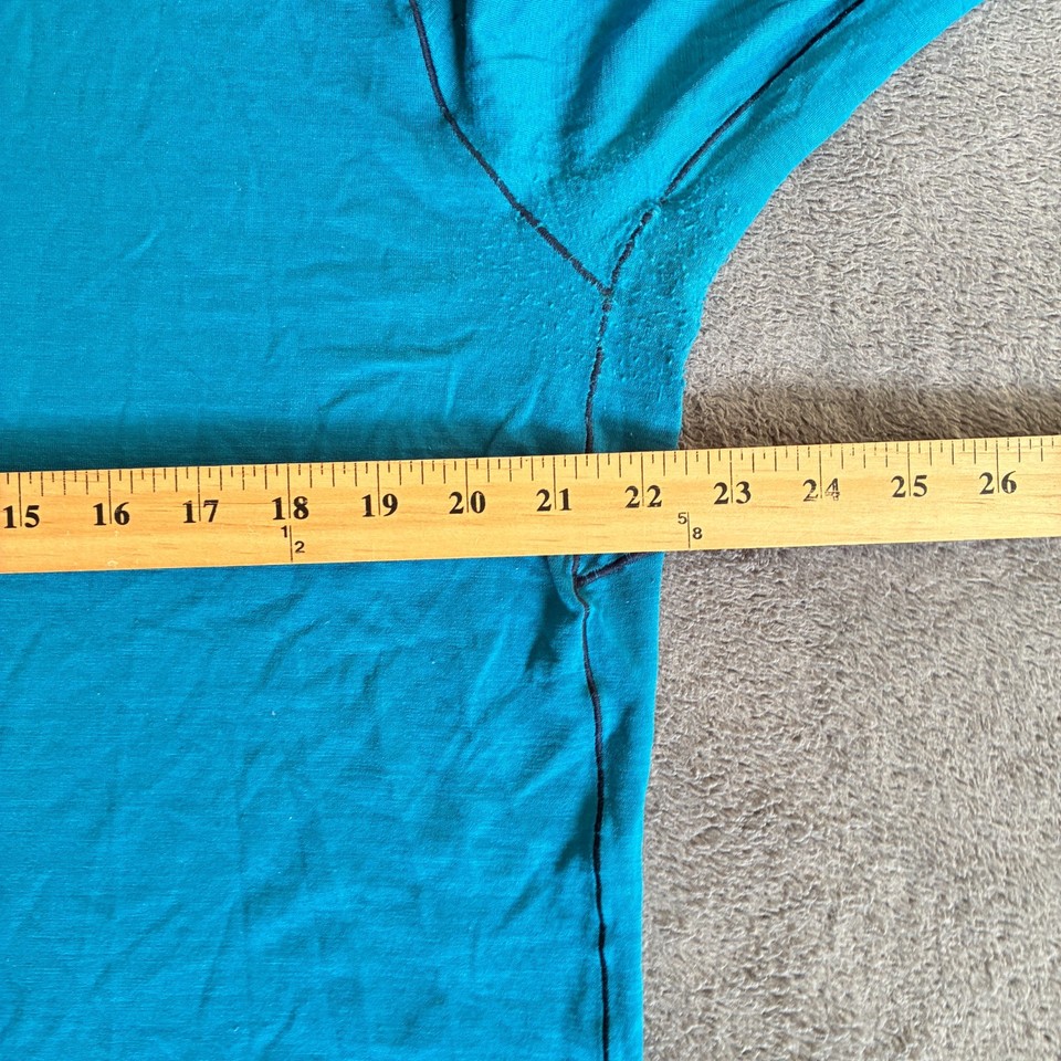 Patagonia Common Threads Aqua Blue Crew Neck Long Sleeve T-Shirt Men's ...