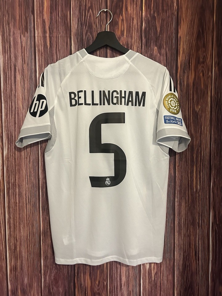 Real Madrid 2025/26 CWC Bellingham Jersey Player Version Size M (S Fit ...