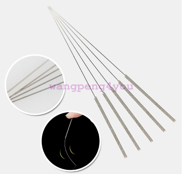 100pc/box Acupuncture TCM single Needles with single guide tube ...