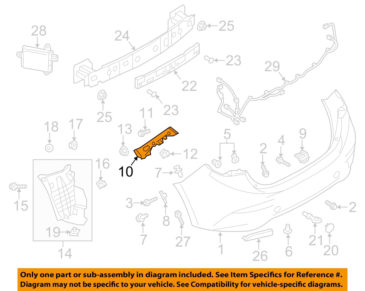 MAZDA OEM 14-18 3 Rear Bumper Bumper Components-Side Retainer ...