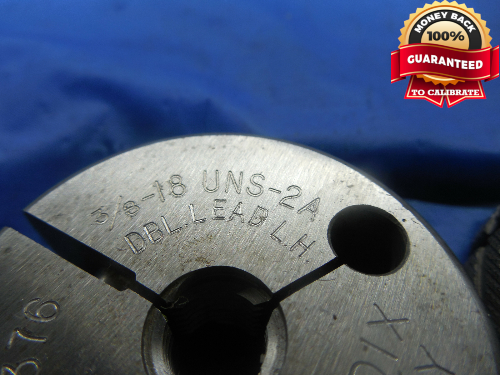 3/8 18 UNS 2A DOUBLE LEAD LEFT HAND THREAD RING GAGES .375 GO NO GO ...