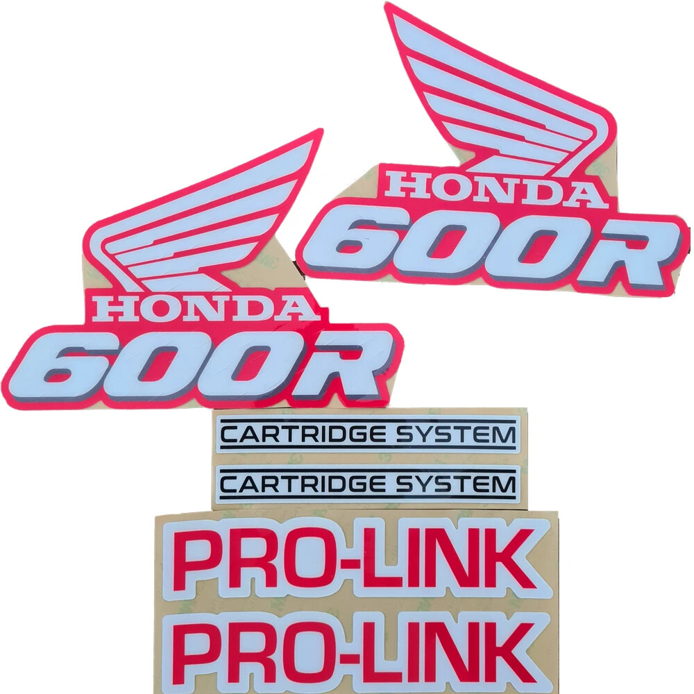 Tank decals Graphics for Honda XR600R XR 600 XR600 1989 Red thick ...