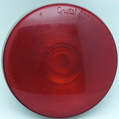 Grote- 9076 Torsion Mount II Red 4" Round Red Stop/Turn/Tail Light 2 ...
