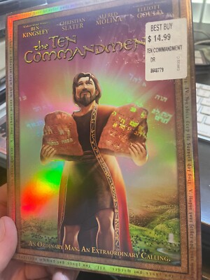The Ten Commandments (DVD, 2007) Ben Kingsley Christian Slater Alfred ...