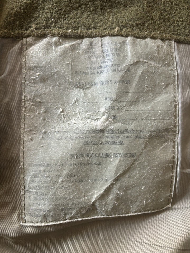 MSA Paraclete RMV Plate Carrier GWOT CAG Smoke Green Large | eBay