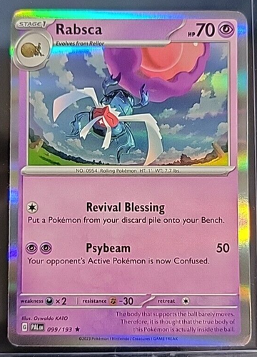 Pokémon TCG Rabsca Scarlet & Violet - Paldea Evolved 099/193 Holo Holo ...