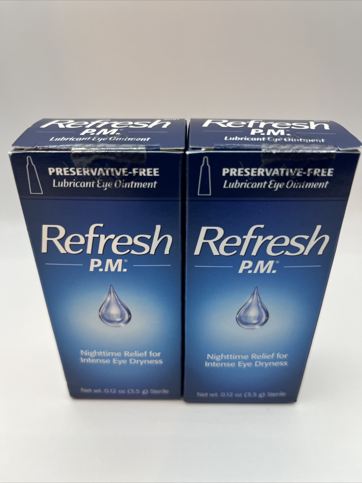 (2) Refresh PM Lubricant Nighttime Eye Ointment New Sealed - Exp 06/ ...