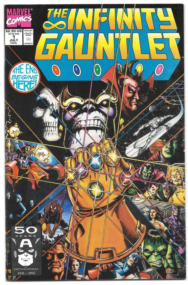 The Infinity Gauntlet Complete Run #1-6 Set Marvel Thanos | eBay
