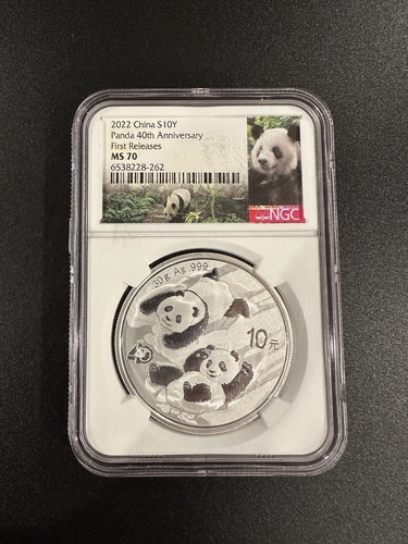 2022 China S10Y Panda 40th Anniversary First Releases MS 70 NGC 30g | eBay