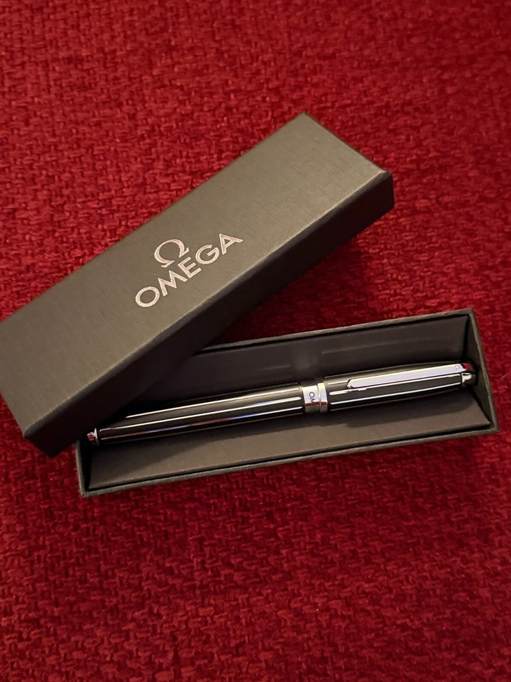 Omega Watch Executive Rollerball Pen, 0.6 Black Ink, Refillable, Luxury ...