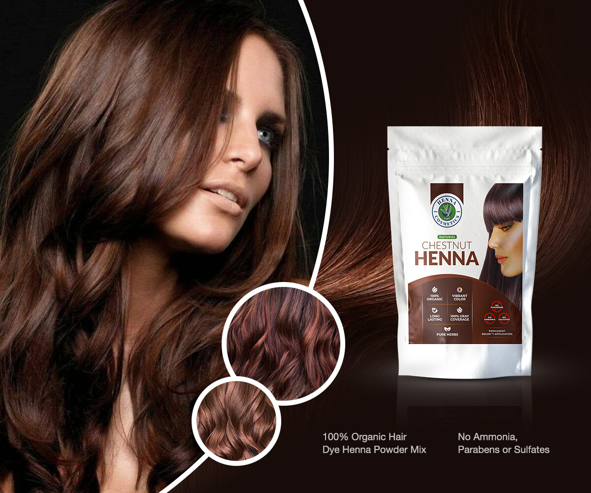 Black, Brown, Burgundy, Chestnut | Natural Henna Hair Color| Organic 50 ...