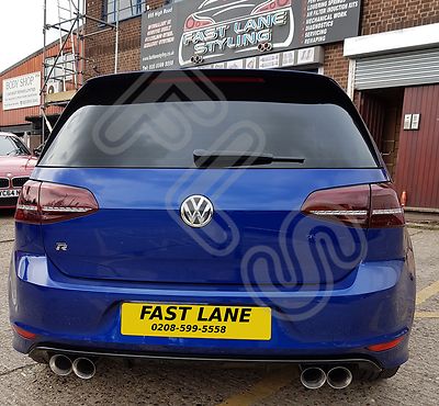 GOLF MK7 R CAT BACK DUAL STAINLESS STEEL PERFORMANCE EXHAUST SYSTEM ...