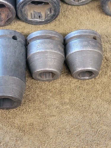 12 Snap-on Impact Socket Set SIM IM 3/4 Drive Sae 1-1/2 3/8 5/16 3/16 1 ...
