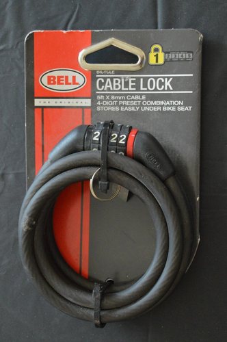 Bell Combo Cable Bike Lock Protective Cover Prevents Scratches 8mm x 5 ...
