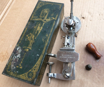 Antique "The Moldacot Pocket" Sewing Machine with Original Tin | eBay UK