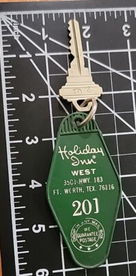 Holiday Inn West Ft. Worth, TX Keychain and Key, Rm 201 | eBay