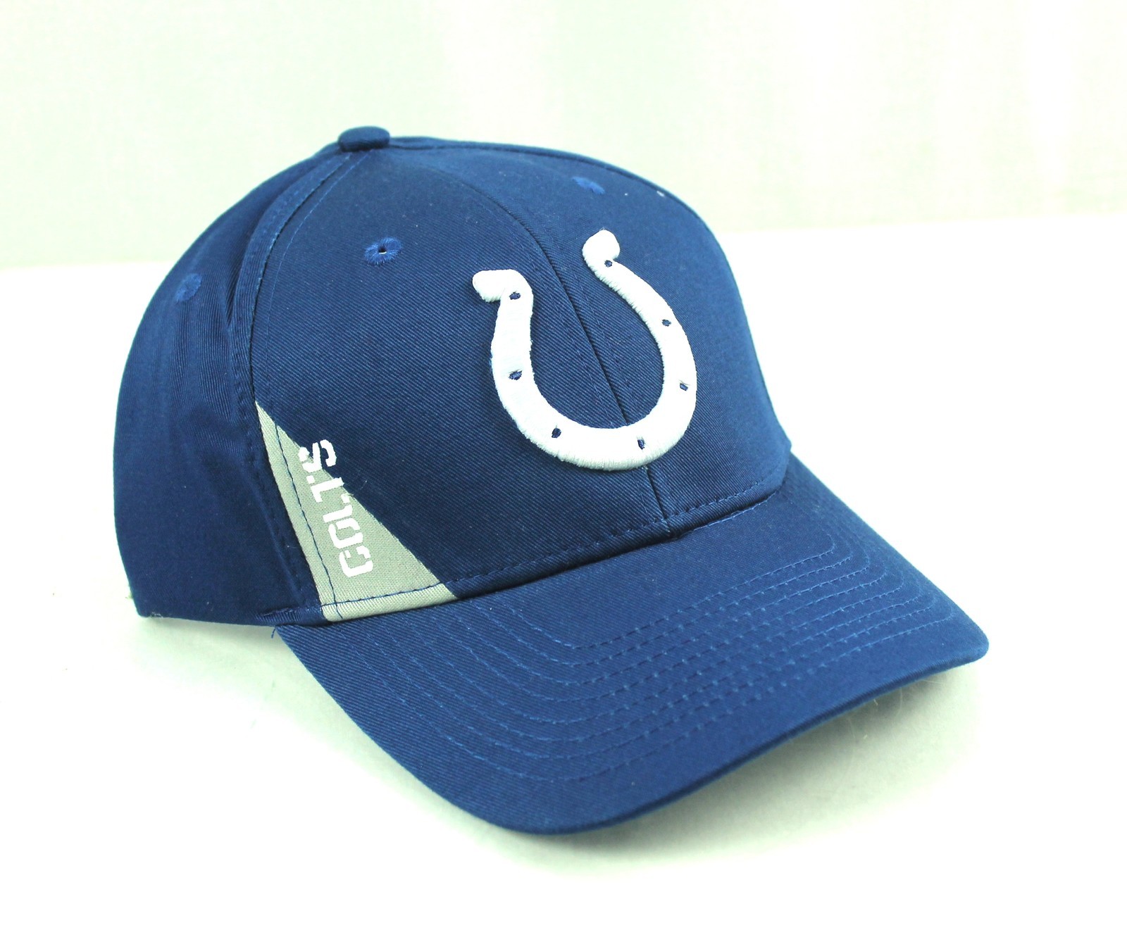 INDIANAPOLIS COLTS Blue Structured Adjustable Hat Cap NFL Team Apparel ...