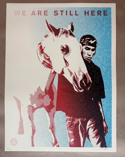 Shepard Fairey "We Are Still Here" Signed and Numbered Silkscreen | eBay