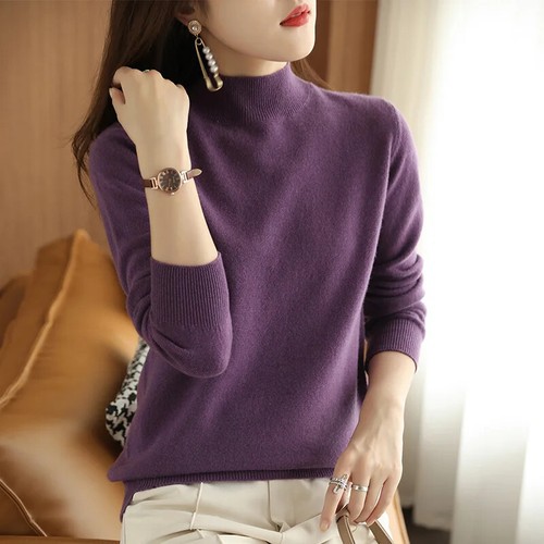 Autumn Cashmere Sweaters Women Neck Cashmere Spring Sweaters Tops | eBay
