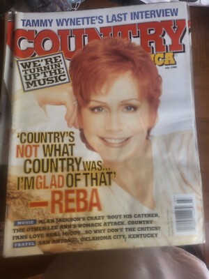 Country America Magazine Reba McEntire July 1998 Tammy Wynette's last ...