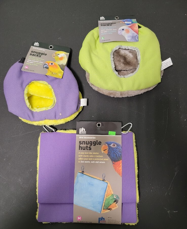 3 pcs Snuggle Hut & Snuggle Sack Bird beds | eBay