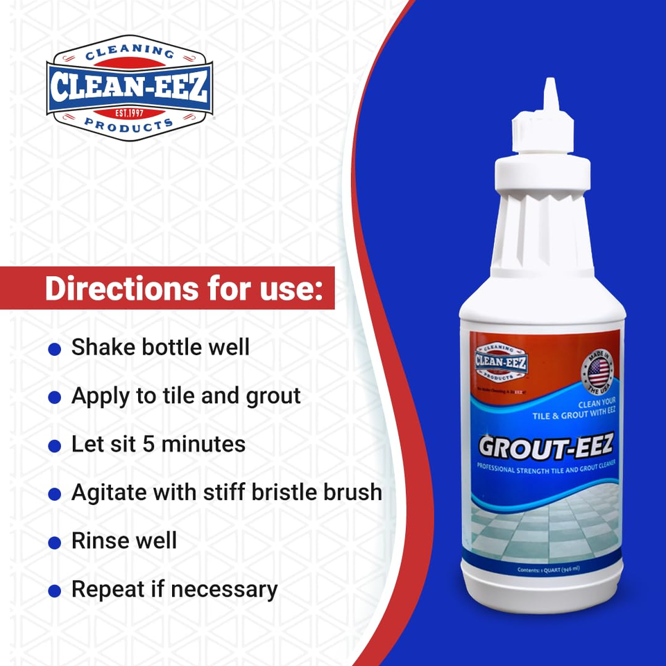 Clean-Eez - Grout-Eez Super Heavy-Duty Grout Cleaner Easy and Effective ...