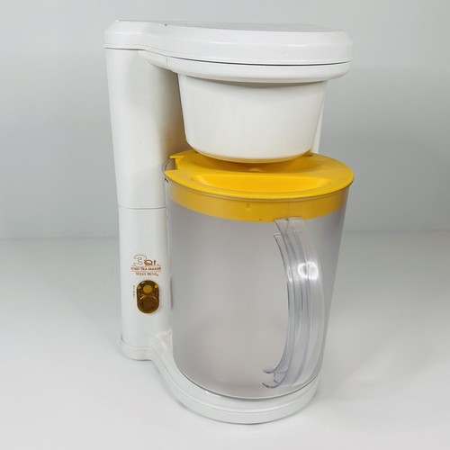 West Bend 3 Qt Iced Tea Maker Electric Yellow White Model 68003 Tested ...